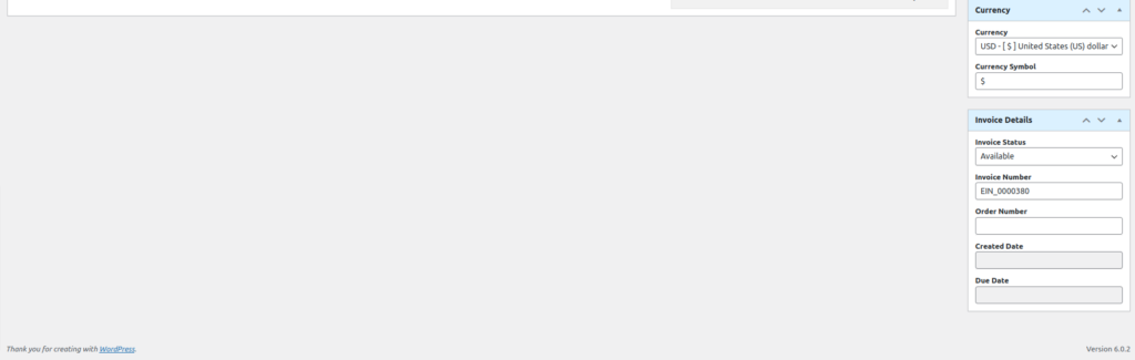 Create new invoice - MatrixAddons