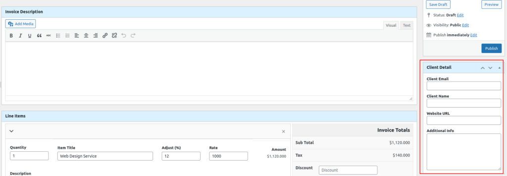 Create new invoice - MatrixAddons